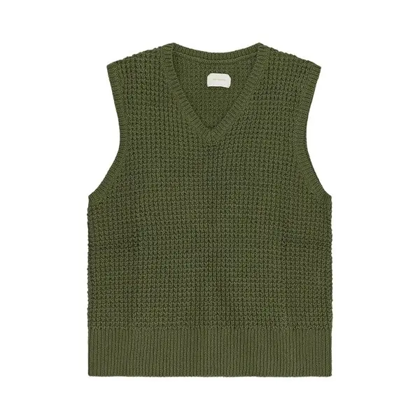 Aimé Leon Dore Waffle V-neck Sweater Vest