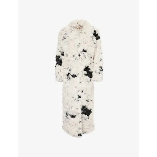 ENTIRE STUDIOS Coco Notch-lapels Faux-fur Coat