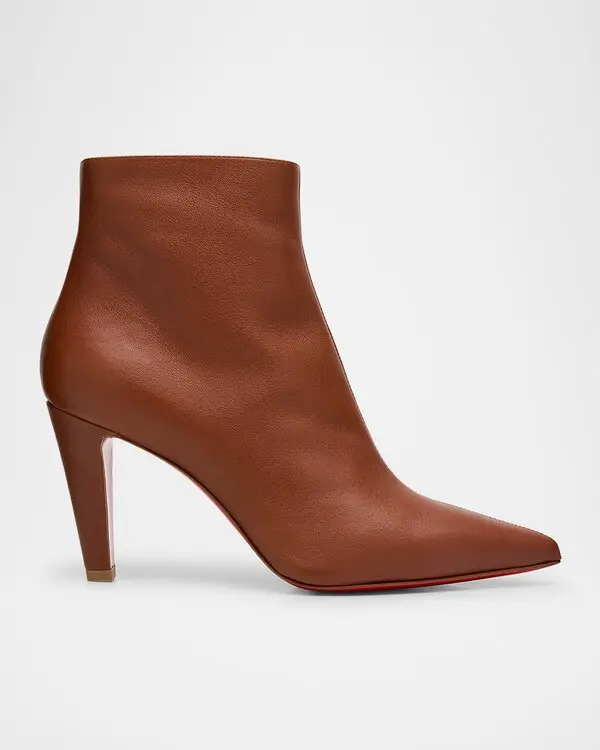 CHRISTIAN LOUBOUTIN Vibella Ankle Booties - Brown