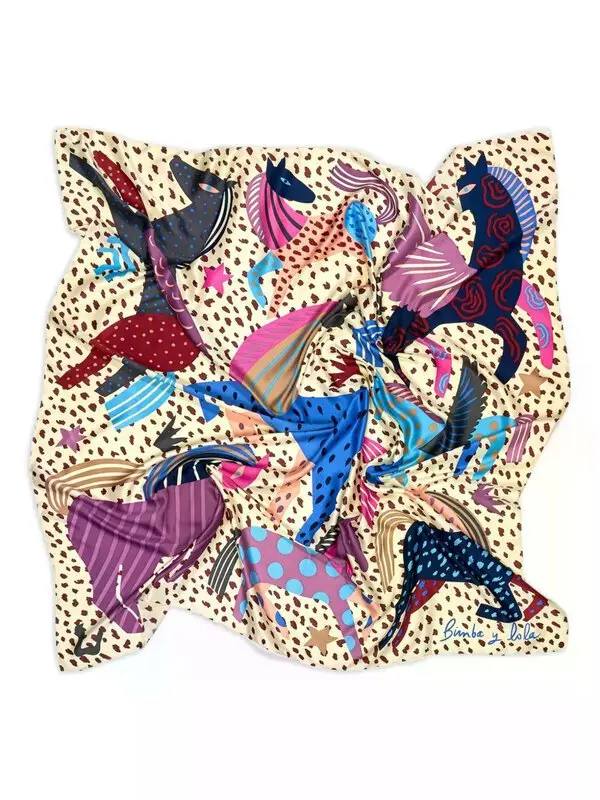 Bimba Y Lola Horse-print Scarf
