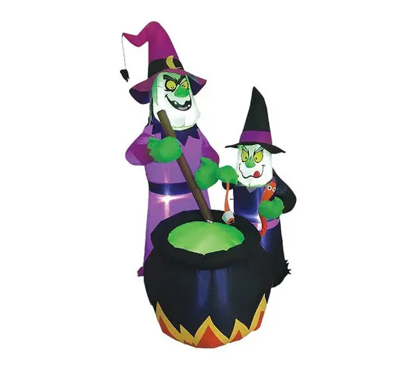 RC HOME DECOR 73' Witches Cauldron Brew Hallowe En Inflatable