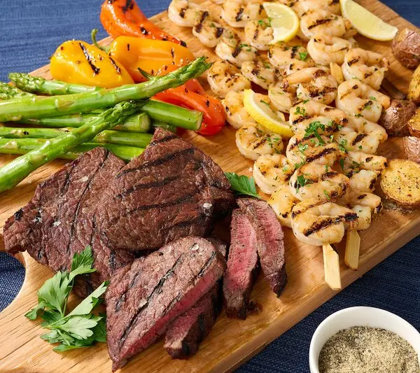 RASTELLI'S 6-oz Black Angus Sirloin W/ 24ct Shrimp Skewers