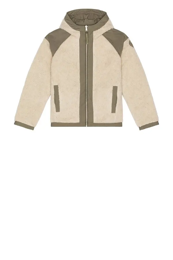 Canada Goose Alberni Reversible Fleece Bomber - Light Tan & Smokey Sage
