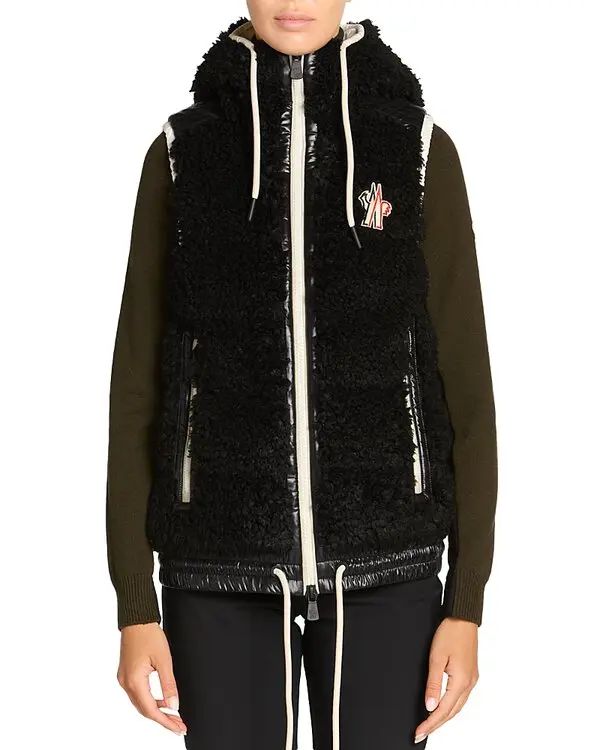 Moncler Hooded Vest - Black