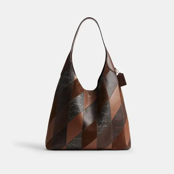 Coach Brooklyn 39 Shoulder Bag With Snakeskin Patchwork