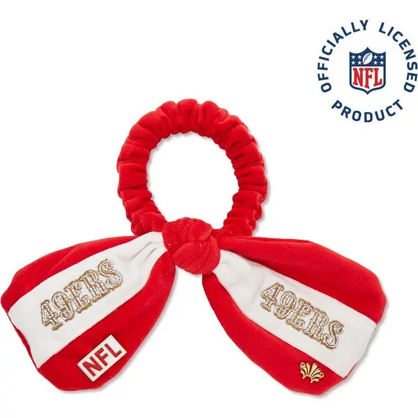 Lele Sadoughi San Francisco 49ers Bow Scrunchie