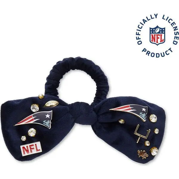 Lele Sadoughi New England Patriots Bow Scrunchie