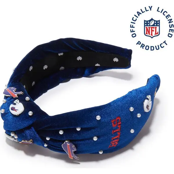 Lele Sadoughi Buffalo Bills Embellished Knotted Headband - Buffalo Blue 400