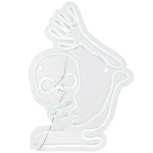 NORTHLIGHT Led Skeleton Neon Lighted Halloween Wall Or Window Decoration15 - White