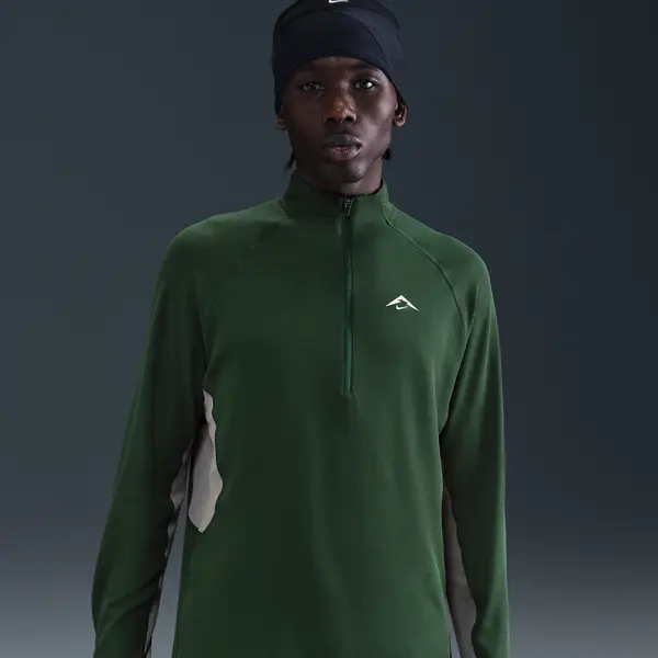 Nike Trail Dri-fit 1/2-zip Mid-layer Top - Green
