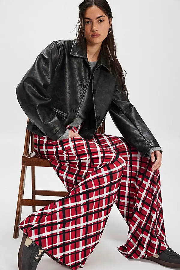 Norma Kamali Elephant Printed Pants
