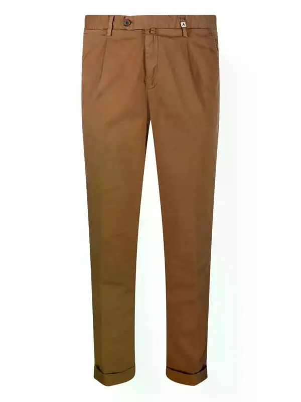 MYTHS Pleated Cuffed Straight Trousers