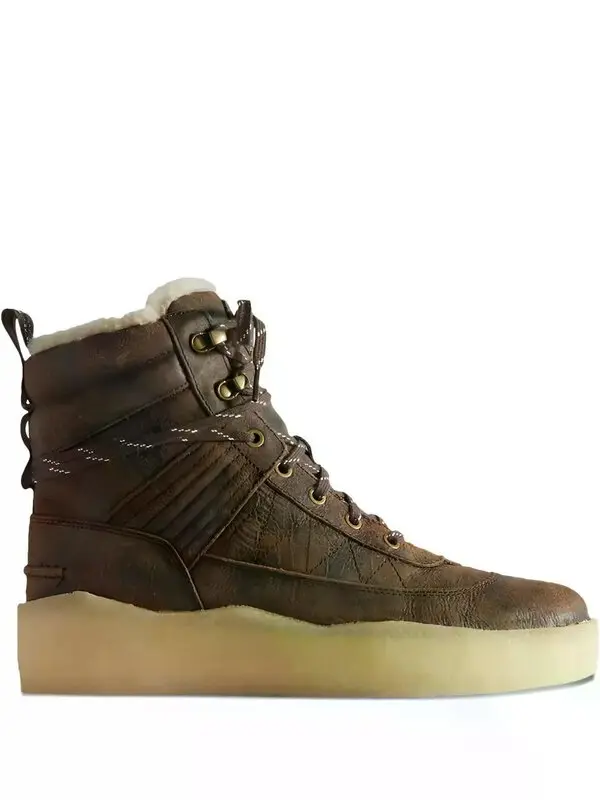 Clarks 8th Street Rushden Shearling Boots - Brown