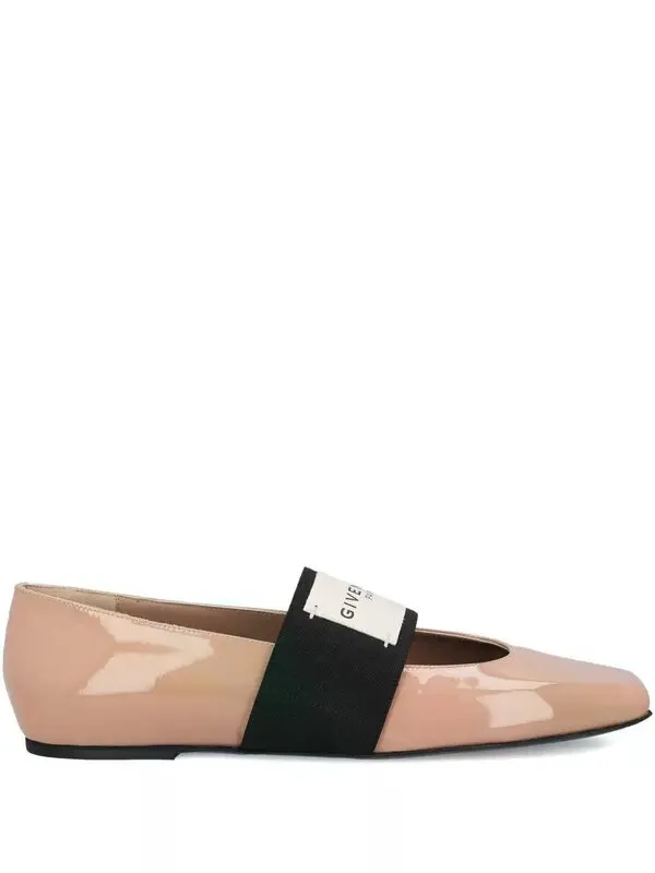 Givenchy Patent Leather Ballet Flats - Neutrals