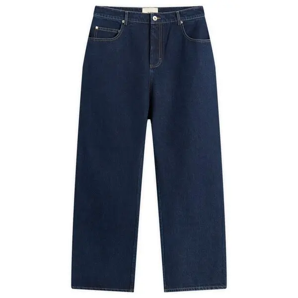 Folk Barrel Leg Jean - Deep Denim