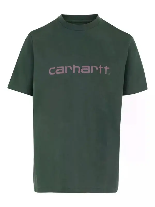 Carhartt Work In Progress Logo-print Cotton T-shirt - Green