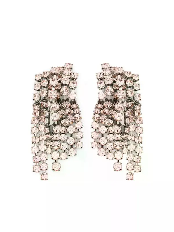 HELENE ZUBELDIA Crystal-embellished Clip-on Drop Earring
