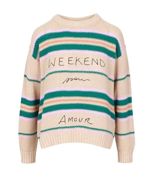 Max Mara Cotton Striped Sweater