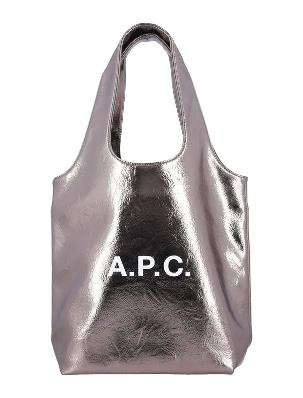 A.p.c. Ninon Small Tote Bag - Dark Silver