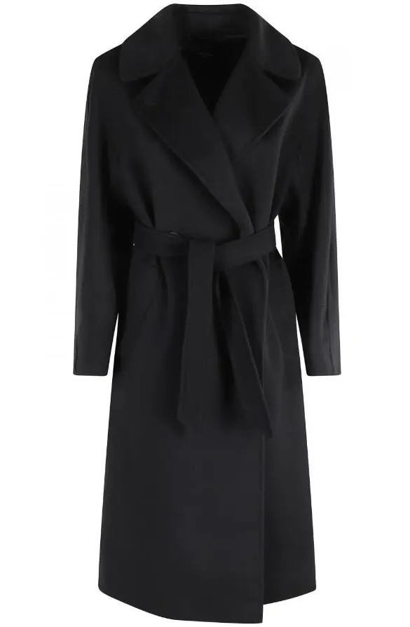 Max Mara Resina Tailored Midi Coat - Black
