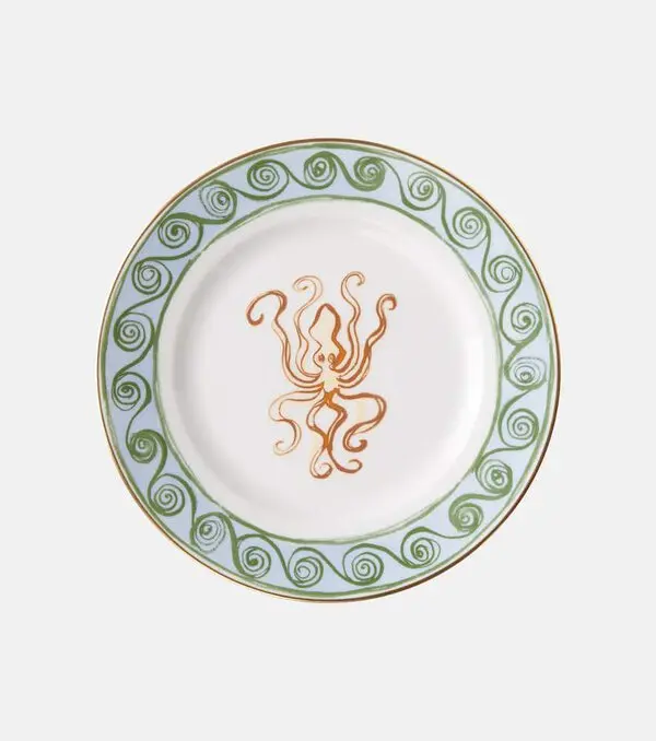 GINORI 1735 Il Viaggio Di Nettuno Porcelain Dinner Plate - White