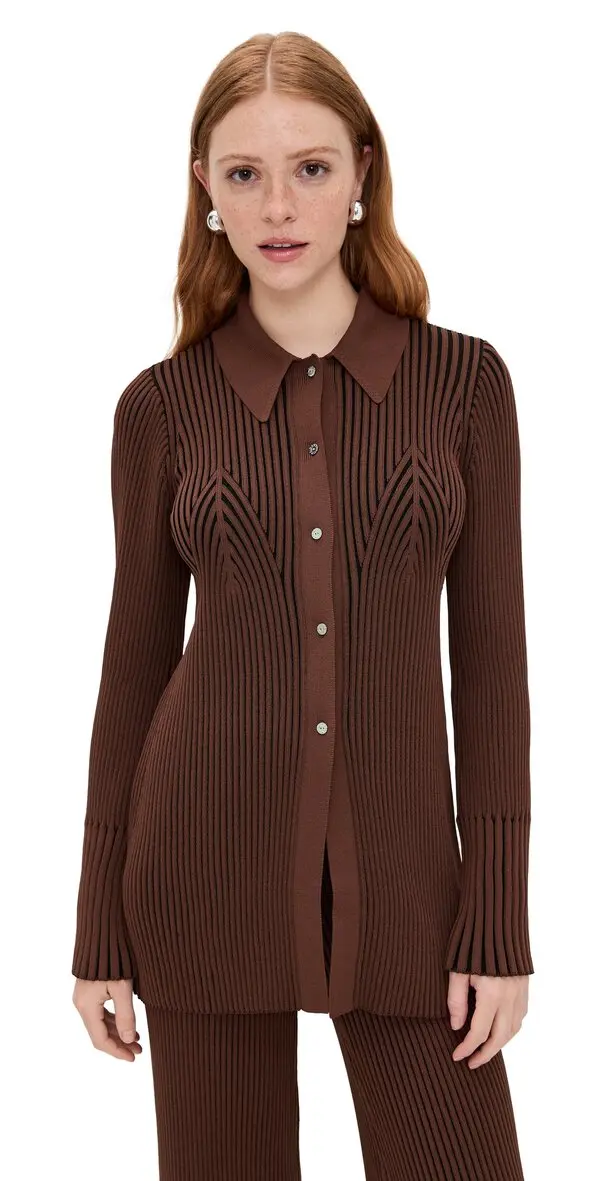 SIMONMILLER Palo Knit Top - Choco Brown Combo