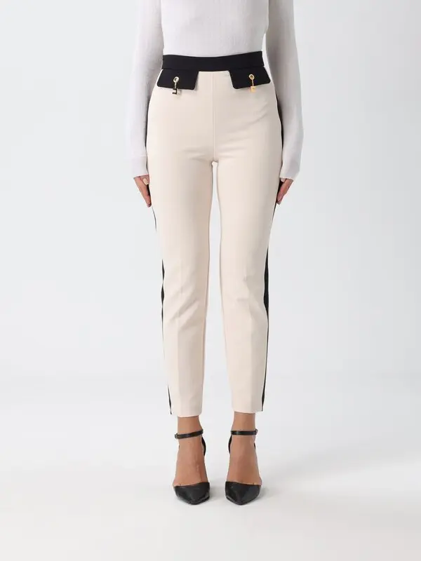 Elisabetta Franchi Trousers - Milk