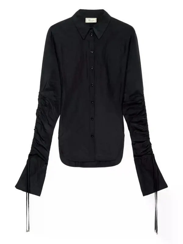 Blumarine Cinched Shirt - Black