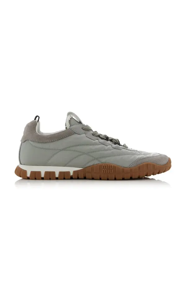 Miu Miu Tyre Nylon Sneakers - Grey