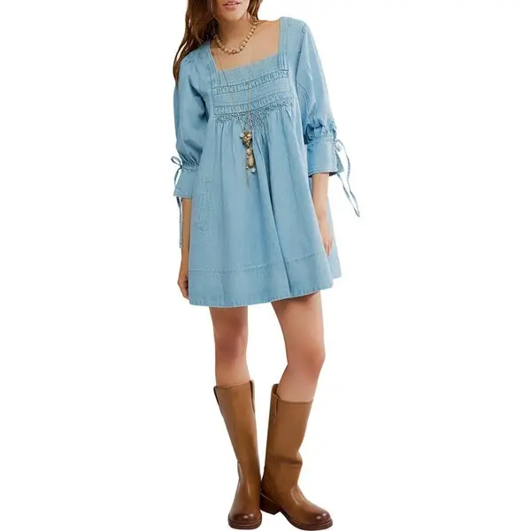 Free People Sonora Chambray Mini Dress