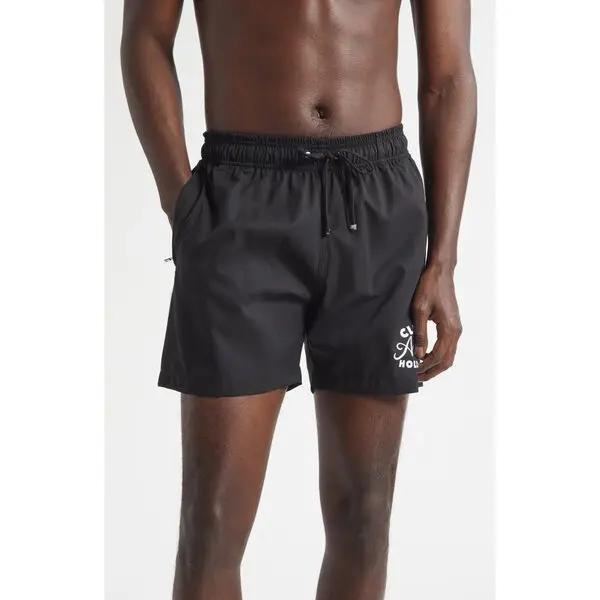 Amiri Club Swim Trunks - Black