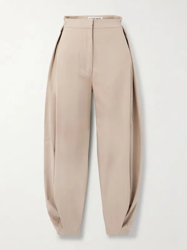 Loewe Cocoon Wide-leg Twill Pants