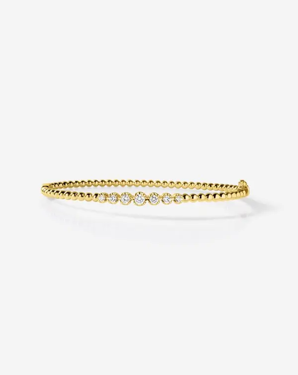 Ring Concierge Diamond Cluster Bead Bangle
