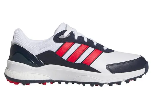 Adidas Spikeless Golf Shoes - Cloud White/pure Ruby/collegiate Navy Blue