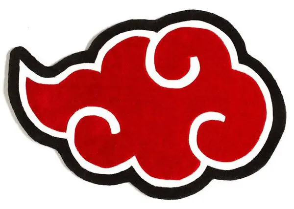 NARUTO Hypland X Akatsuki Cloud Rug