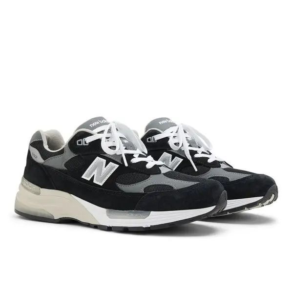 NEW BALANCE Made In Usa 992 Core - Black With Grey 006 And Silver Metalic