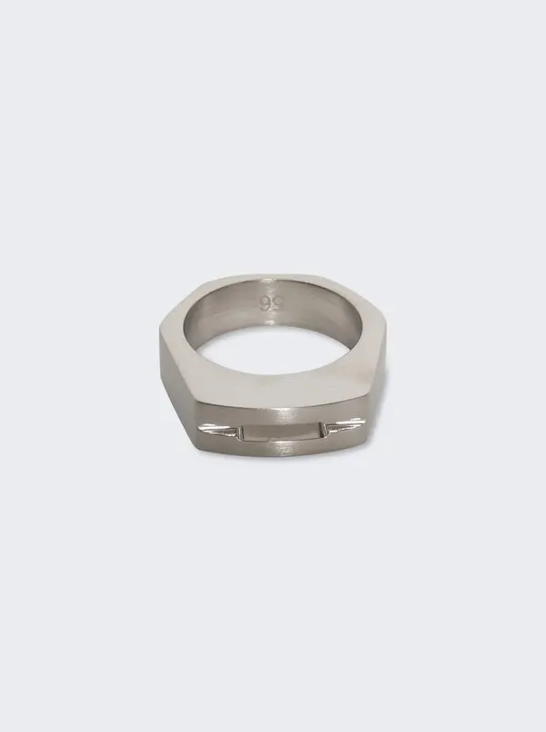 Rick Owens Grill Ring - Silver