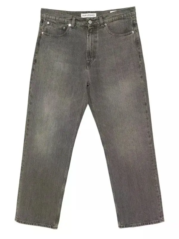 Our Legacy Third Cut Straight-leg Jeans - Grey