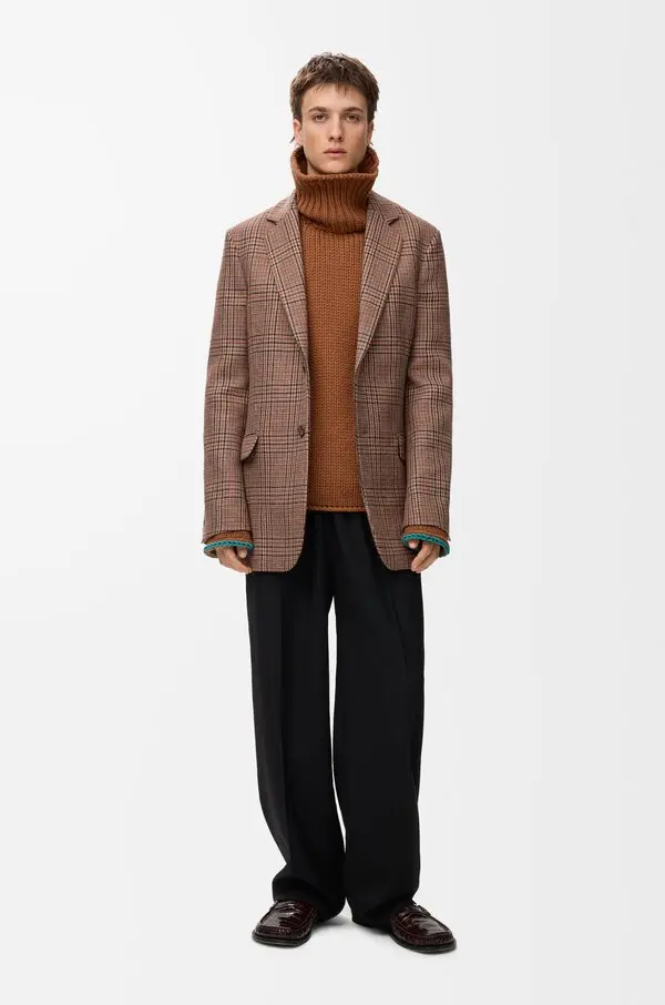 Loewe Prince Of Wales Wool Tweed Jacket