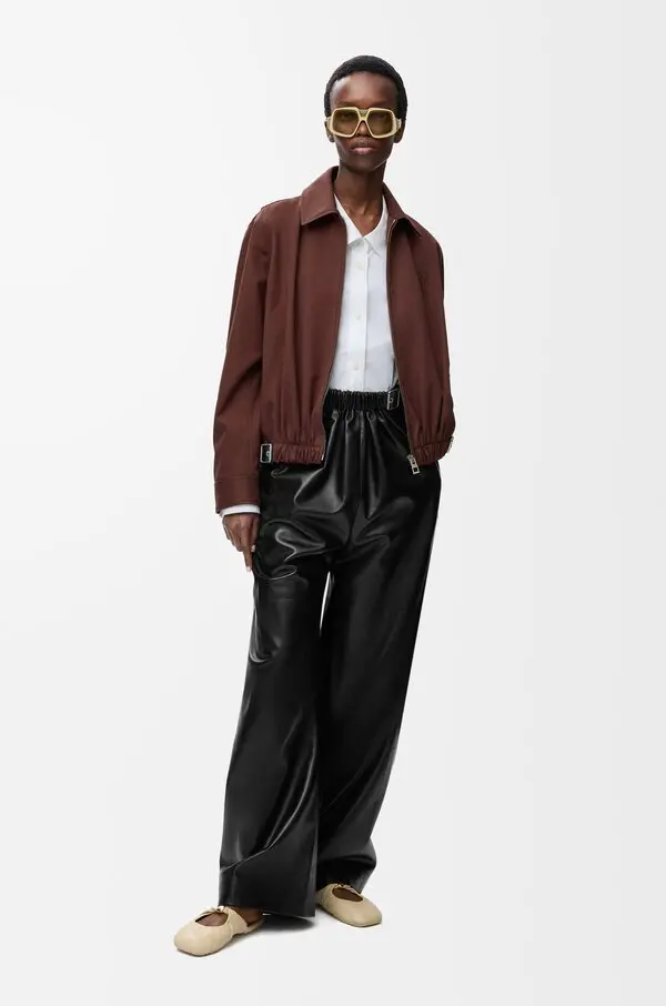 Loewe Belted Jacket In Cotton And Silk