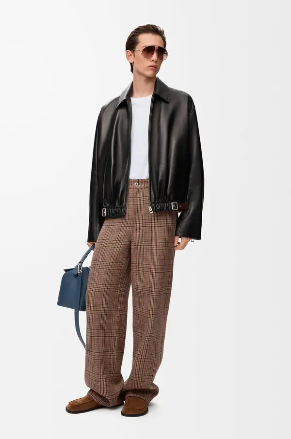 Loewe Barrel Trousers In Wool