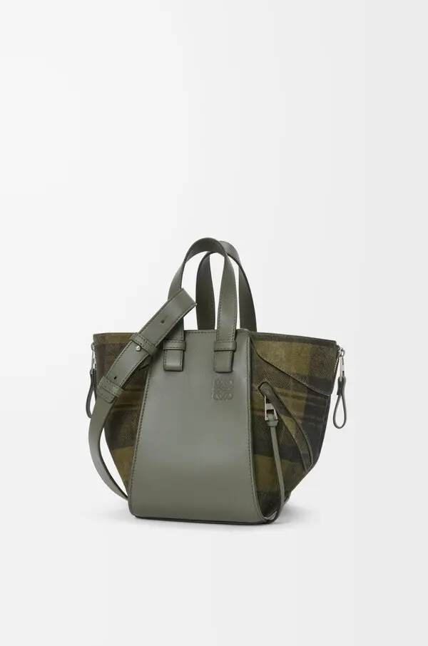 Loewe Compact Hammock Bag - Khaki/green