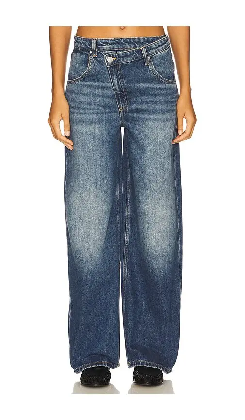 SEVENTY + MOCHI Cross Over Lia Wide Leg Jeans