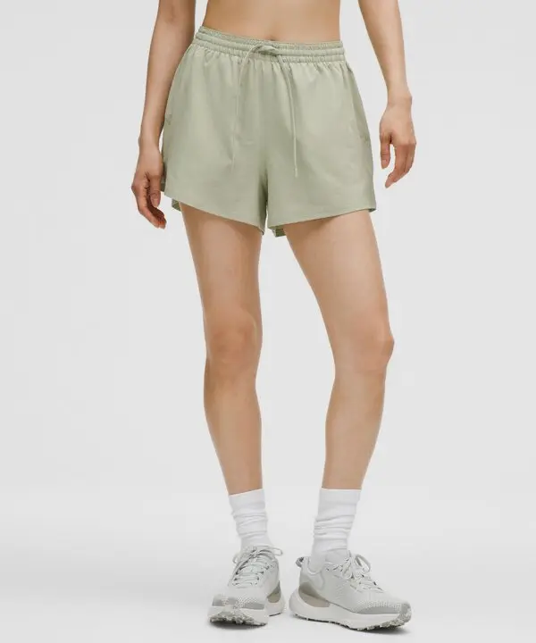Lululemon Pace Rival High-rise Short - Fog Green