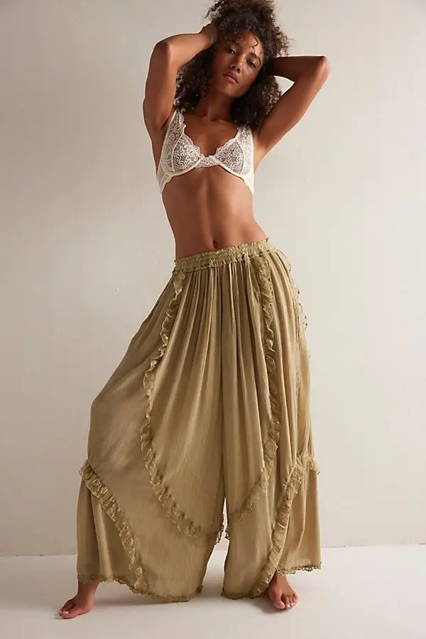 Free People Ready For More Pants - Faded Fern
