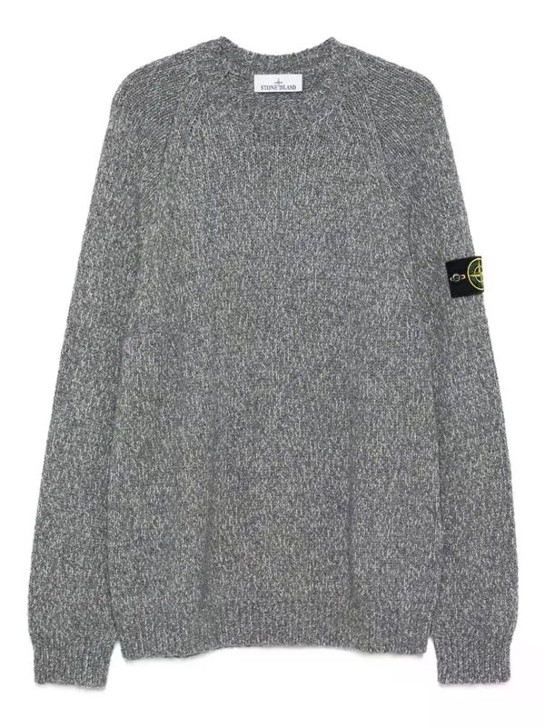 Stone Island Logo-detail Crew-neck Sweater