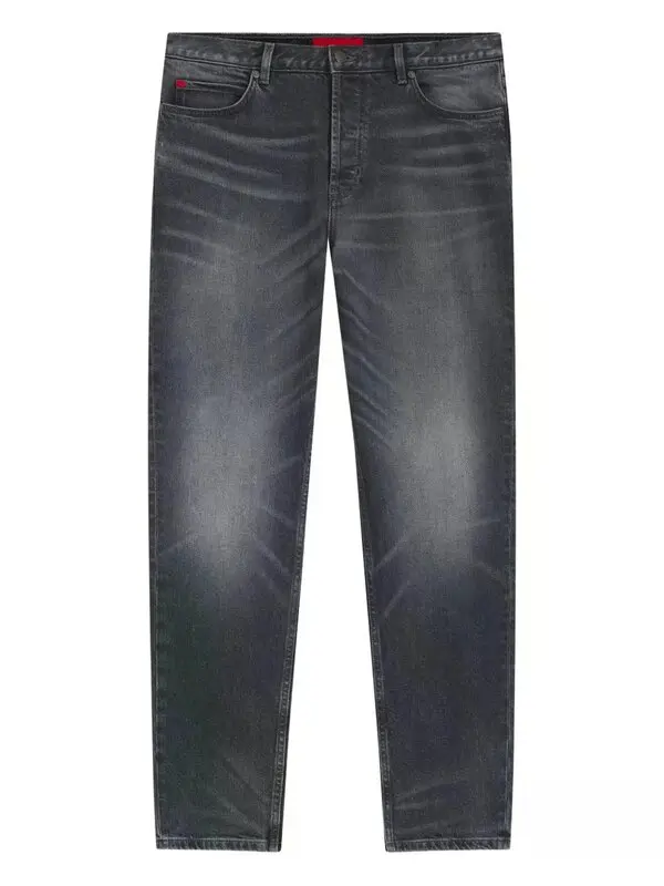 Hugo Boss Logo-plaque Straight Leg Jeans