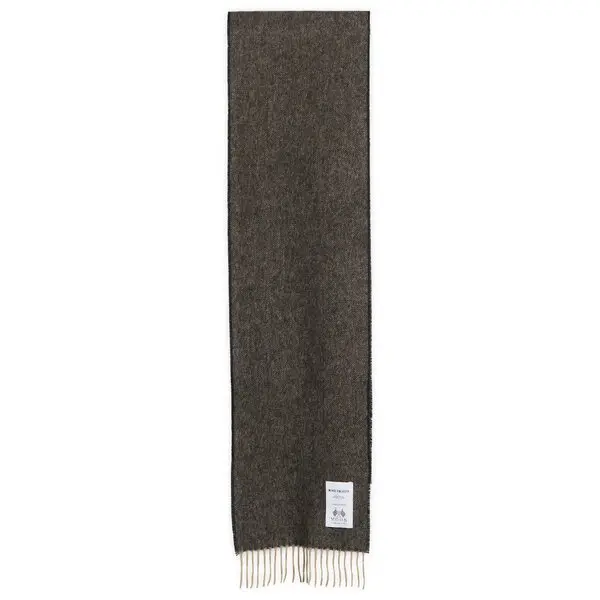 Norse Projects Norse Moon Merino Lambswool Scarf - Seal Brown