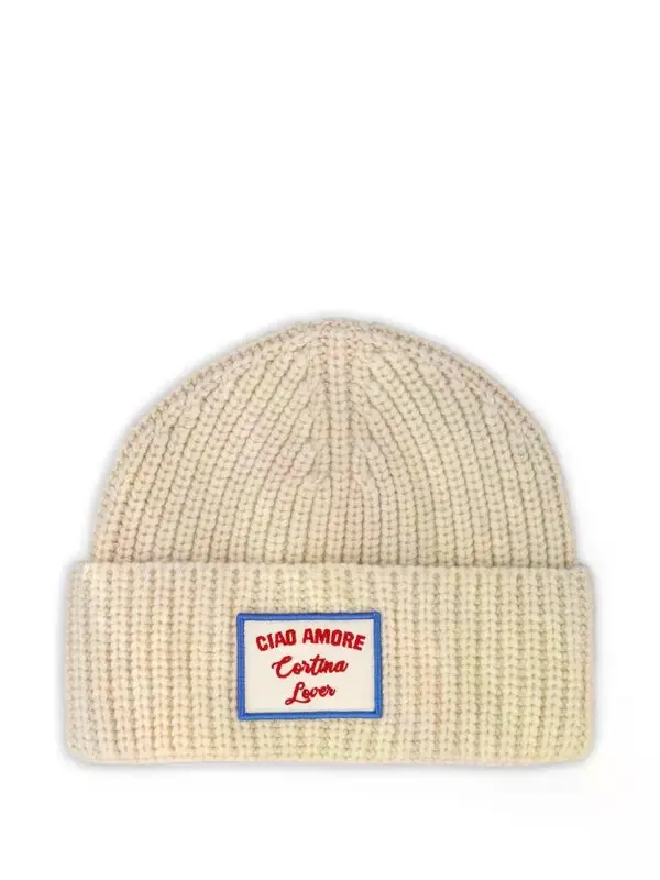 Giada Benincasa Ribbed-knit Beanie Hat - Neutrals