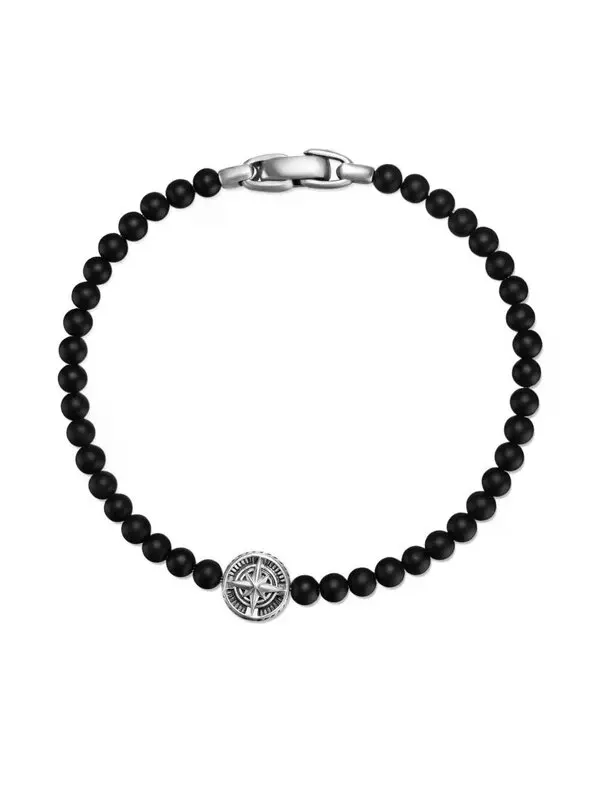 David Yurman Compass Onyx Bead Bracelet - Black